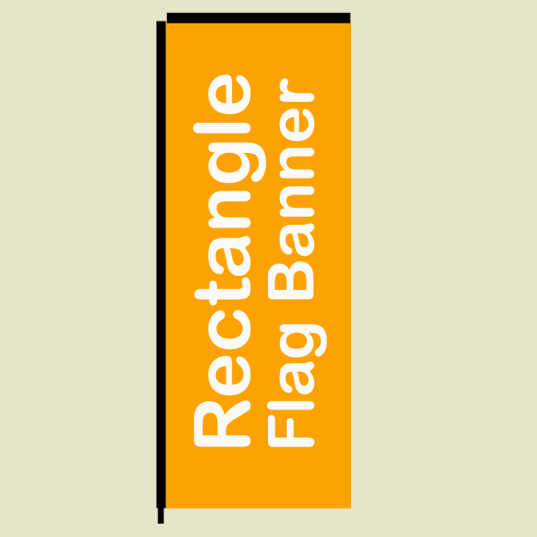 Rectangle Flying Flag Banner - Sign Graphics Australia