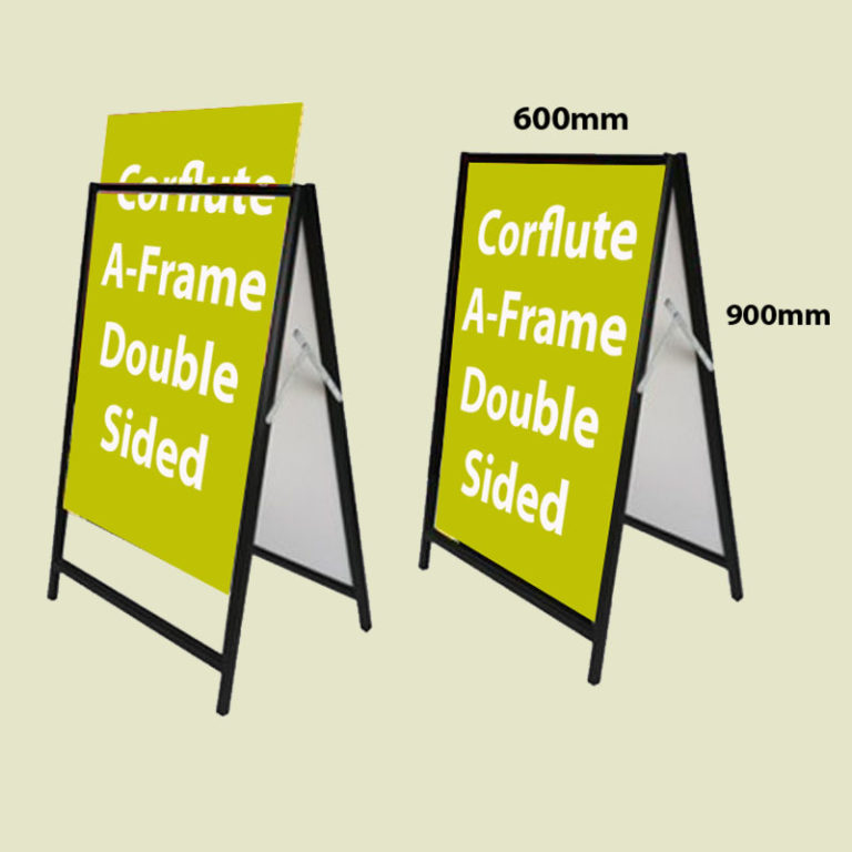Corflute A-Frame Sign w/ Double Image - Sign Graphics Australia
